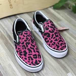 Vans | Shoes | Nwt Vans Classic Slip On Leopard Pink W Authentic | Poshmark